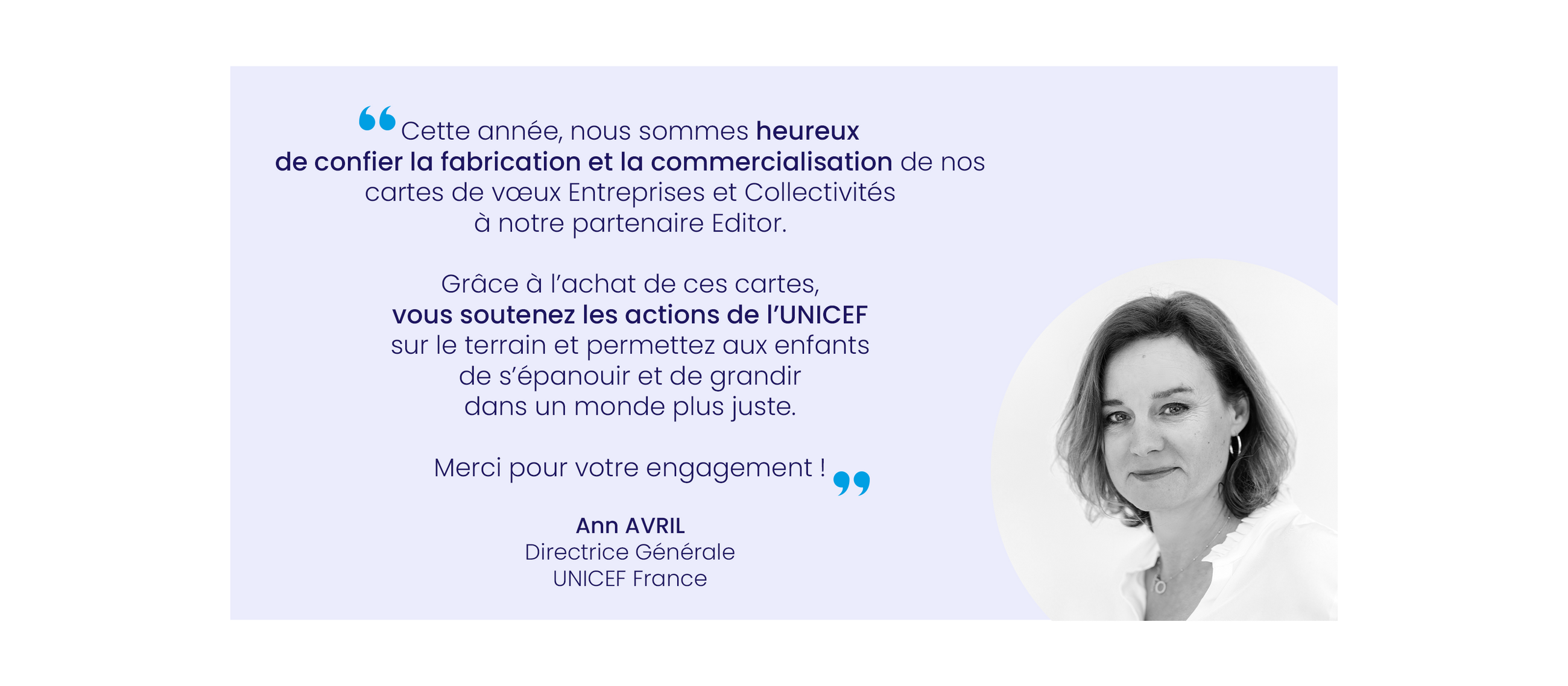 Cartes de Vœux Entreprise 2026 | Collection UNICEF – cartedevoeux.com